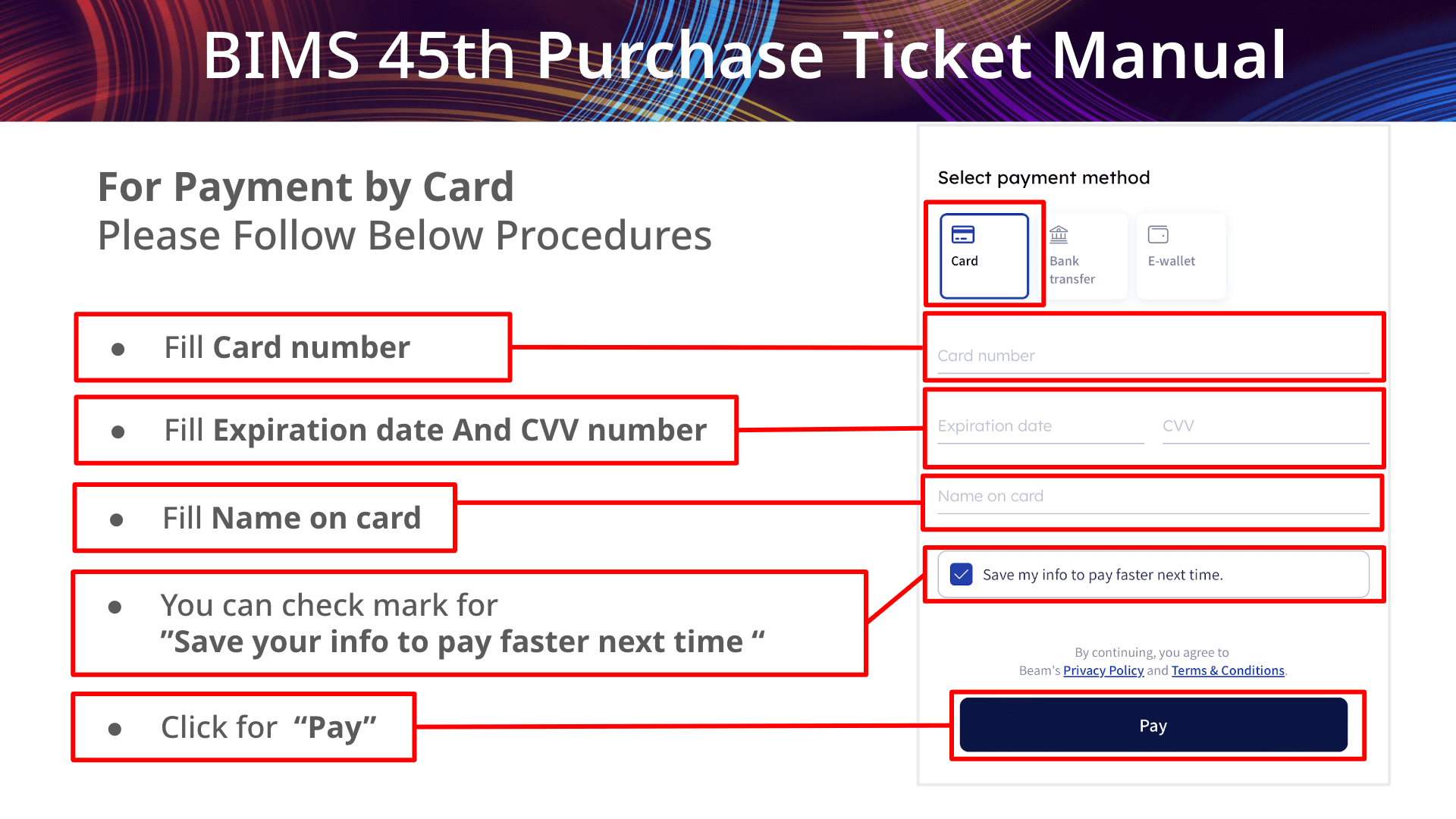 BIMS 45th Ticket - BIMS 45th