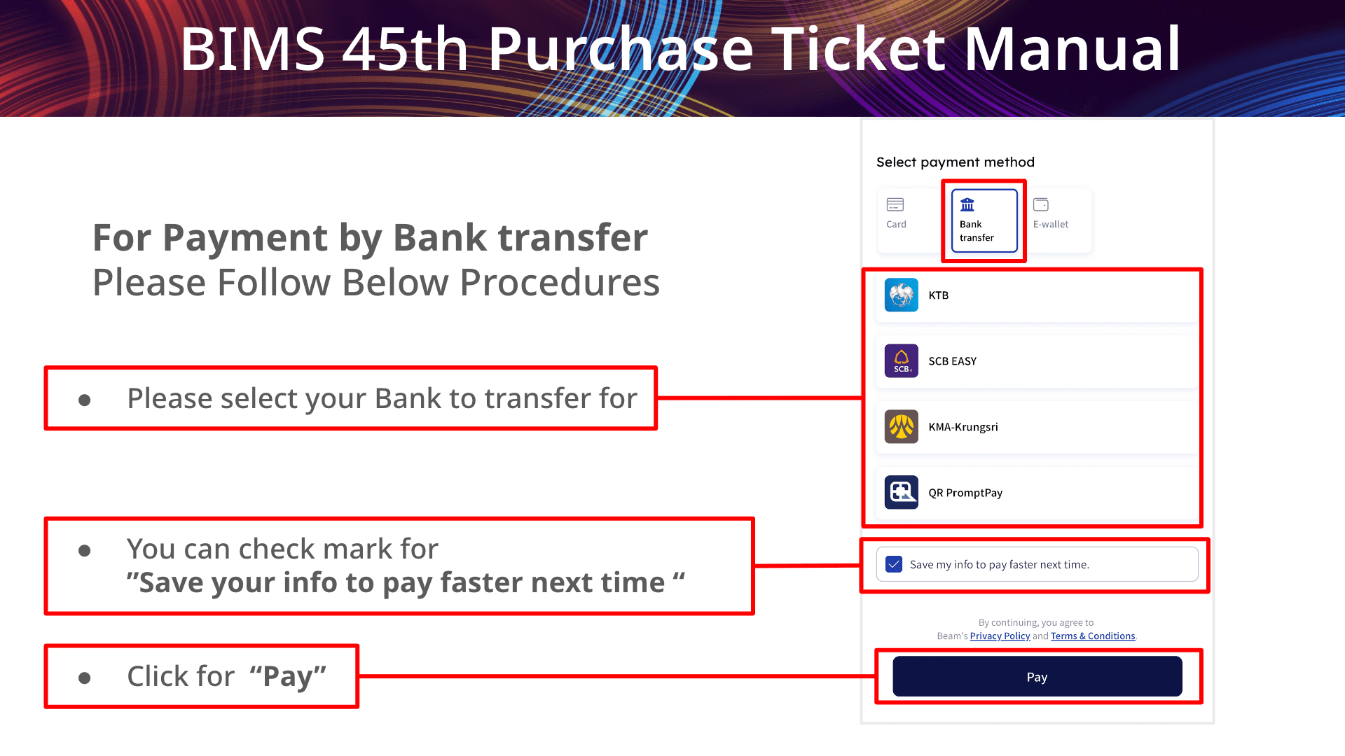 BIMS 45th Ticket - BIMS 45th